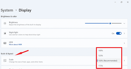 How to Change Display DPI Scaling in Windows 11